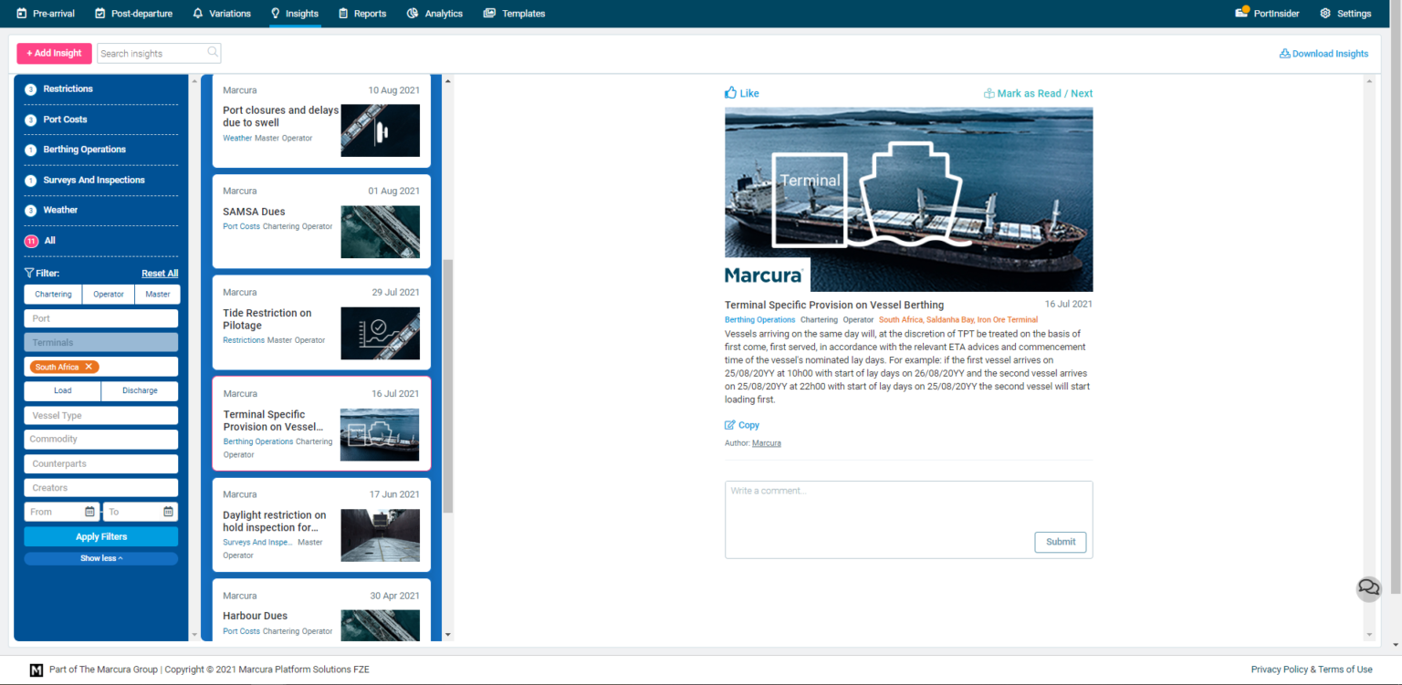 Manage time and risk in port | Estimate port costs | PortLog