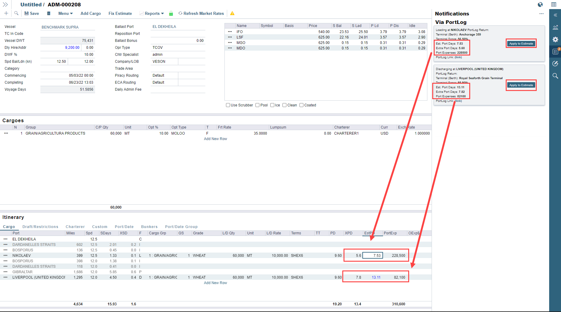 PortLog and Veson partnership - PortLog
